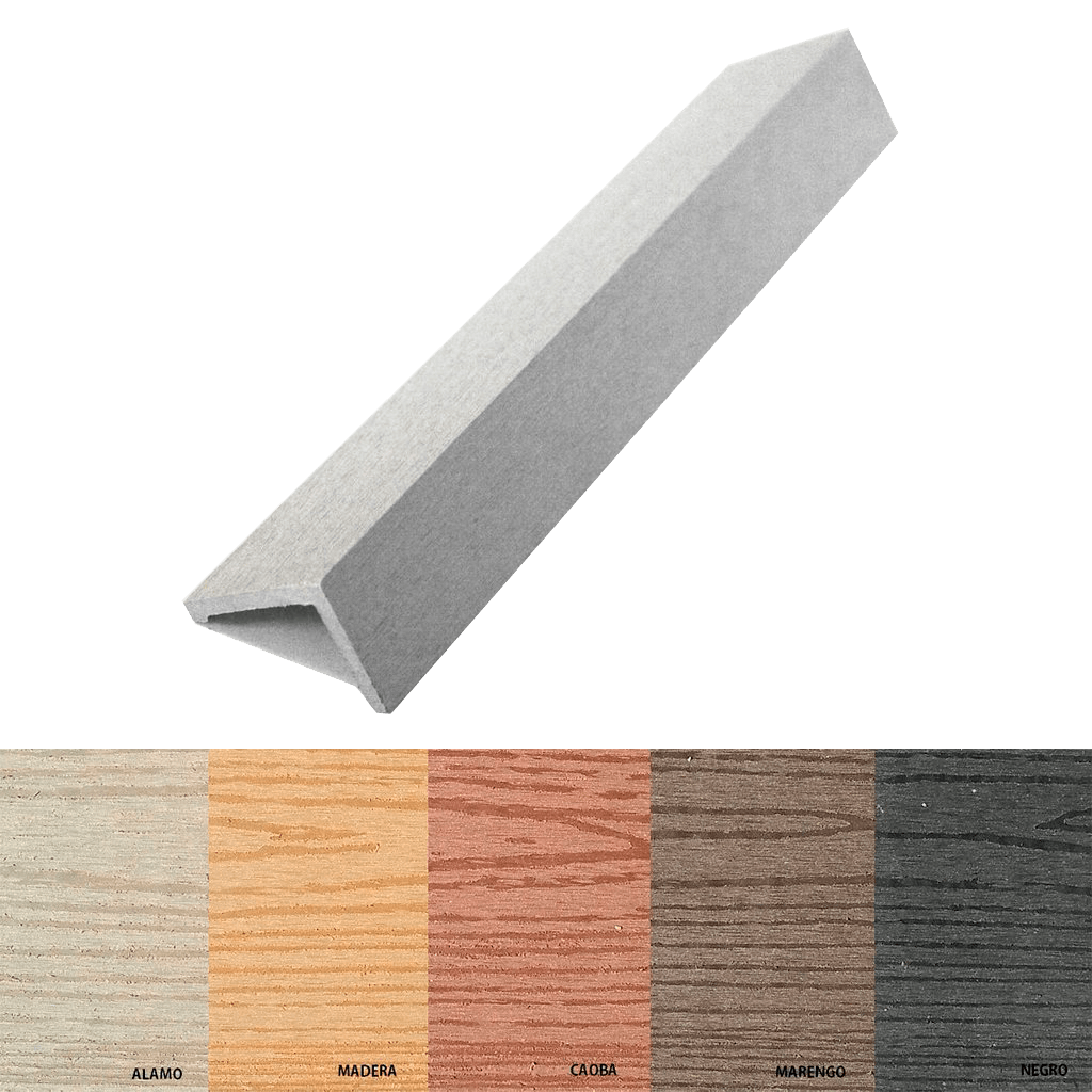 Perfil en L o ángulo WPC 220 x 5 x 5 cm (Precio Unidad IVA Incl) - Lusso